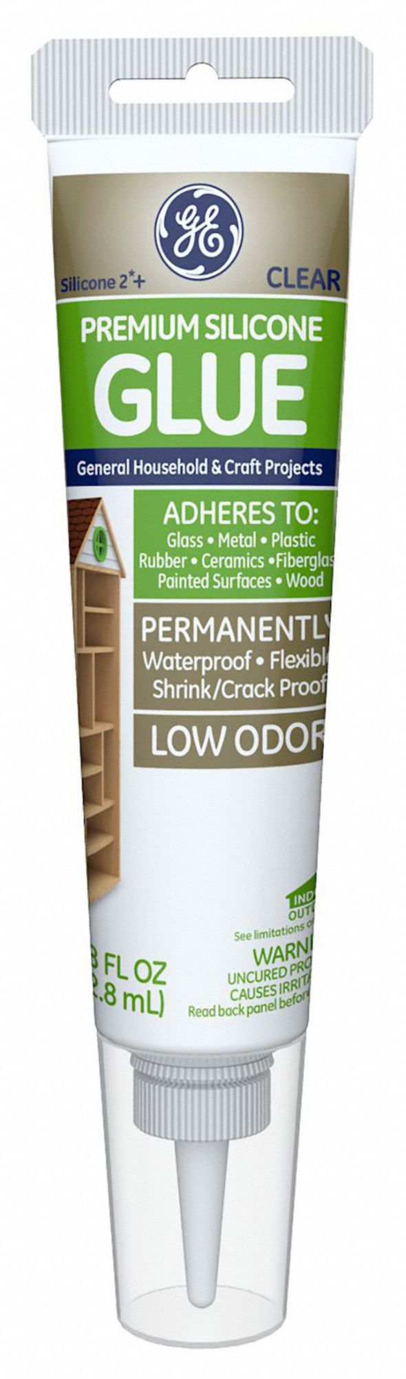 GE, Premium Silicone, Clear, Silicone Sealant - 22N770|2823396 - Grainger