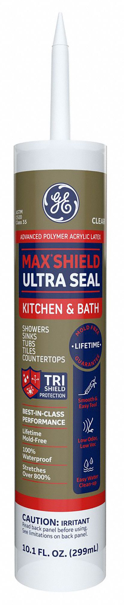 GE, Max Shield Ultra Seal, Clear, Acrylic Latex Sealant - 22N785 ...