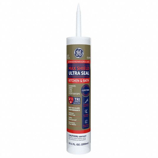 GE, Max Shield Ultra Seal, Clear, Acrylic Latex Sealant - 22N785|MAKB410CR - Grainger