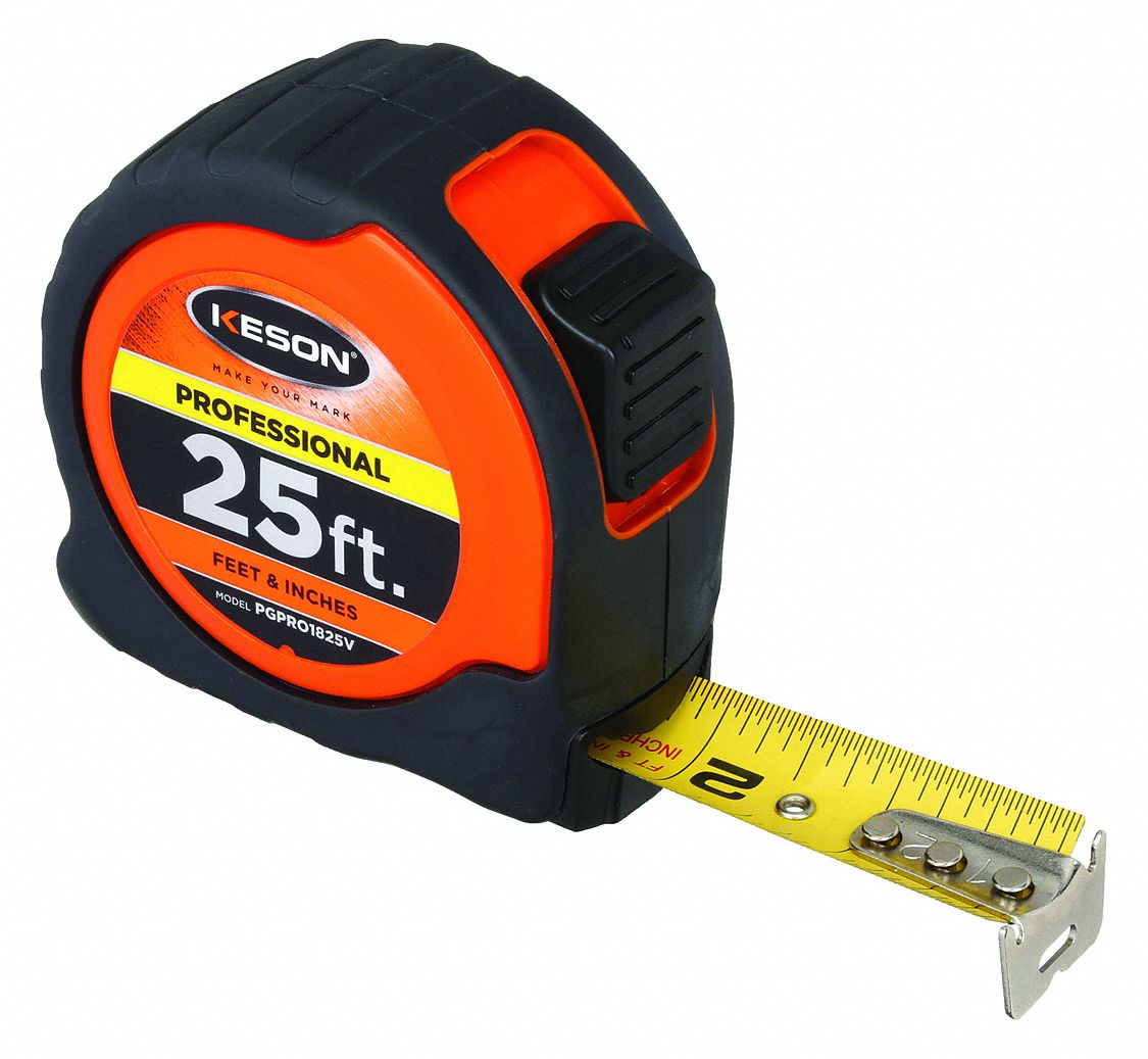 KESON, Inch, Nonmagnetic Single Hook Tip, Tape Measure - 22N882 ...