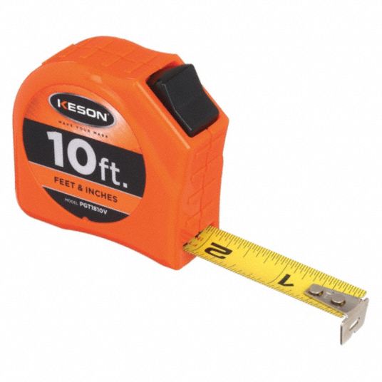 KESON, Inch, Nonmagnetic Single Hook Tip, Tape Measure - 22N887 ...