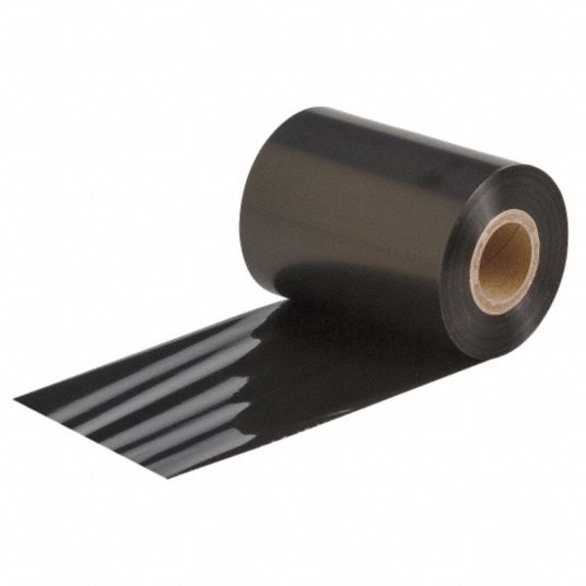 3 1/4 in x 984 ft, Black, Label Printer Ribbon - 22NA86|R6602 - Grainger