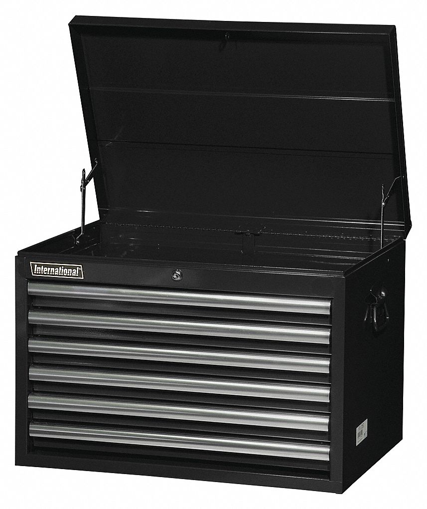 SPG INTERNATIONAL 27IN 6 DRAWER DEEP CHEST BLACK - 4117 - SPGVRT2706BK ...