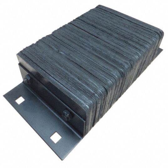 Rectangular, 10 in x 14 1/2 in x 4 1/2 in, Dock Bumper - 22NT83|22NT83 ...