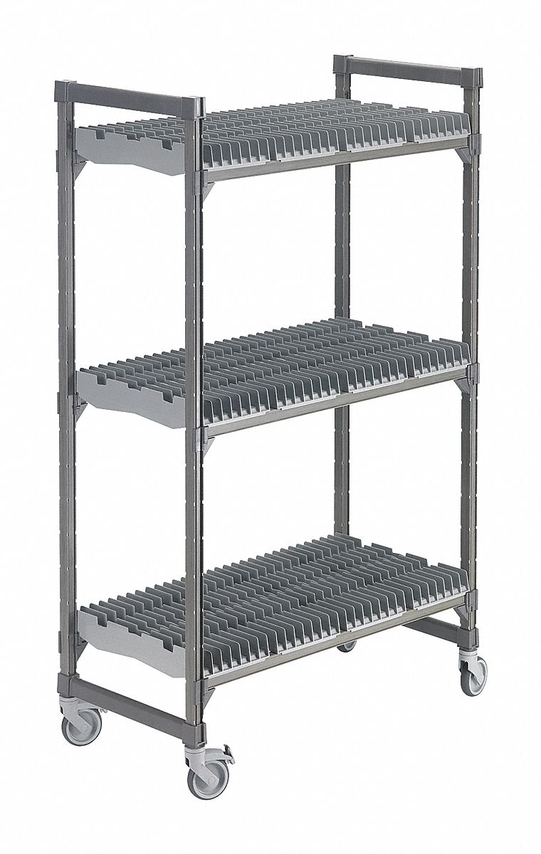 CAMBRO, 84 Trays, 3 Shelves, Drying Rack Cart - 22NV11|EAEMU244878DRPKG ...