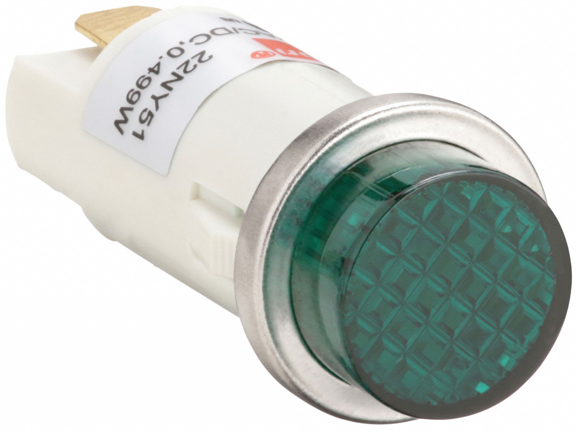 DAYTON, 12 mm Panel Mounting Hole Dia, LED, Raised Panel Light - 22NY51 ...