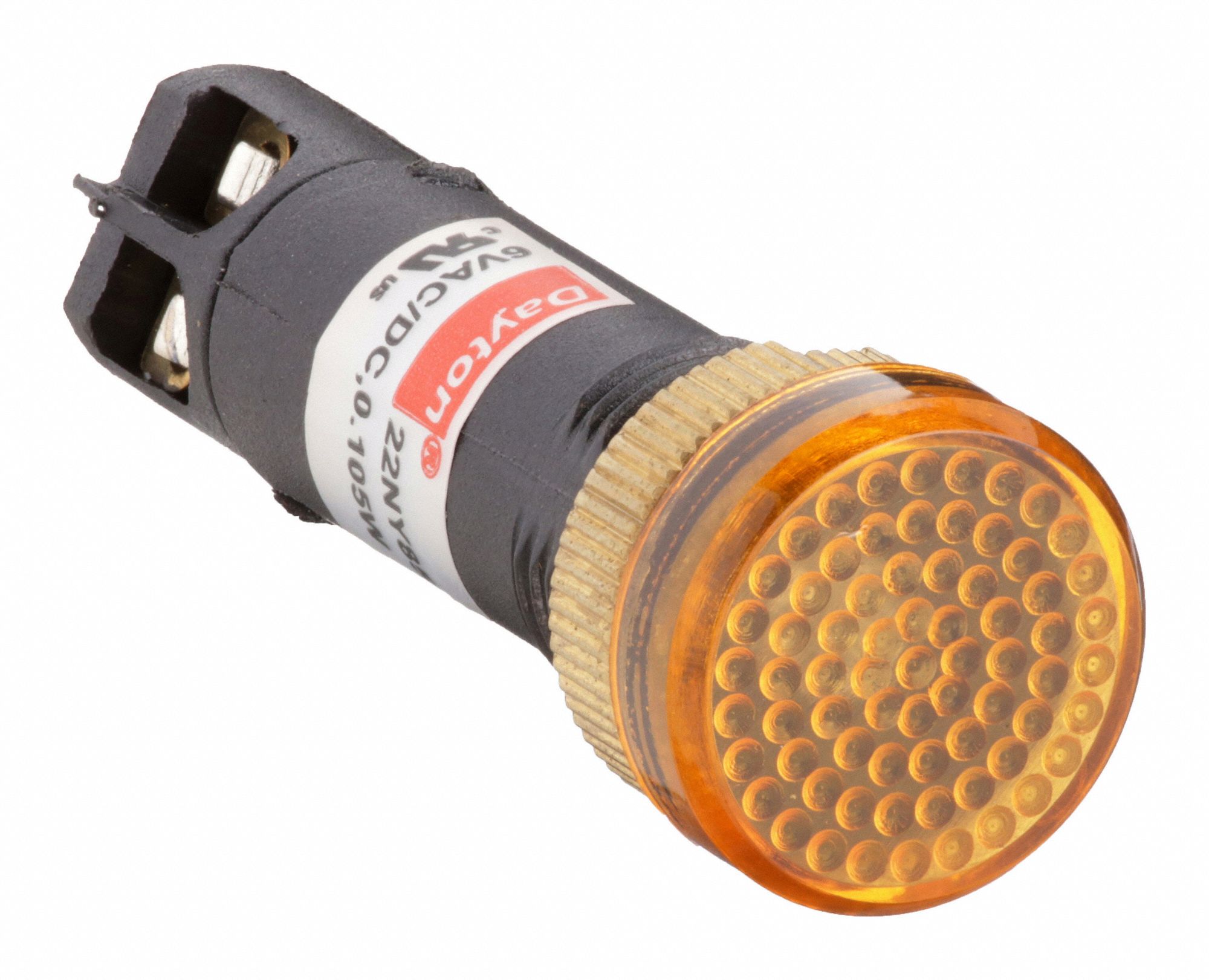 DAYTON, 12 mm Panel Mounting Hole Dia, LED, Raised Panel Light - 22NY85 ...