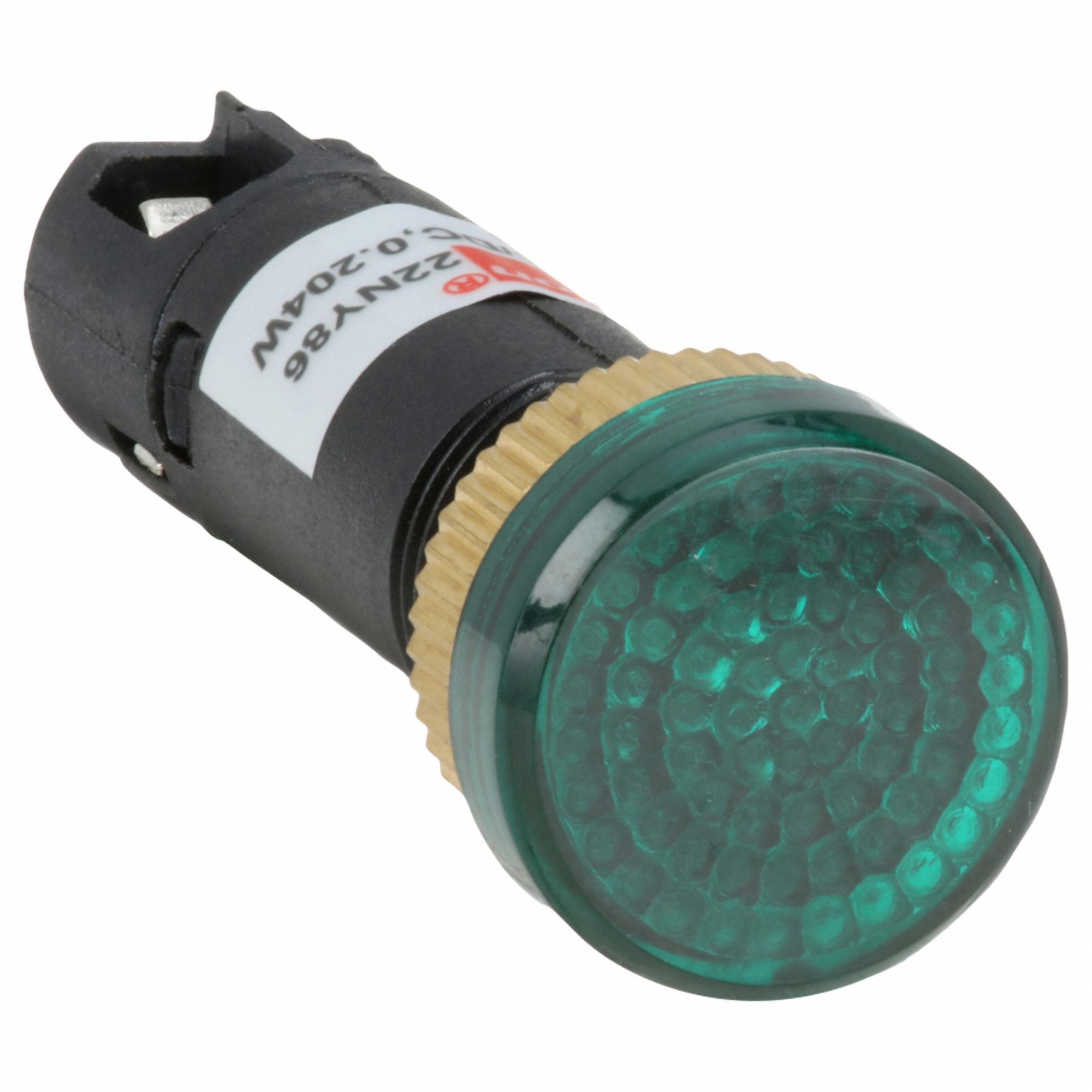 DAYTON, 12 mm Panel Mounting Hole Dia, LED, Raised Panel Light - 22NY86 ...