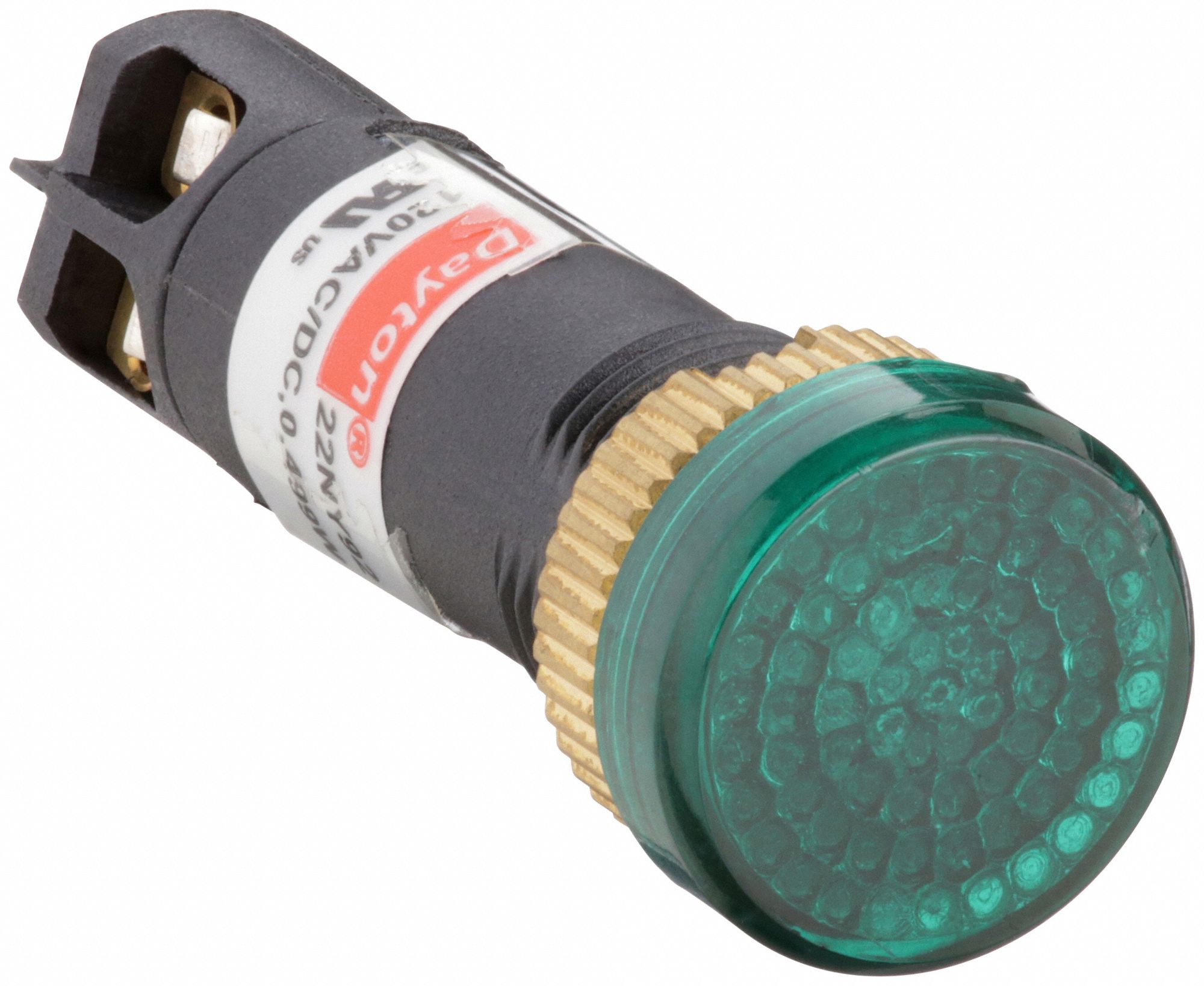 DAYTON, 12 mm Panel Mounting Hole Dia, LED, Raised Panel Light - 22NY92 ...