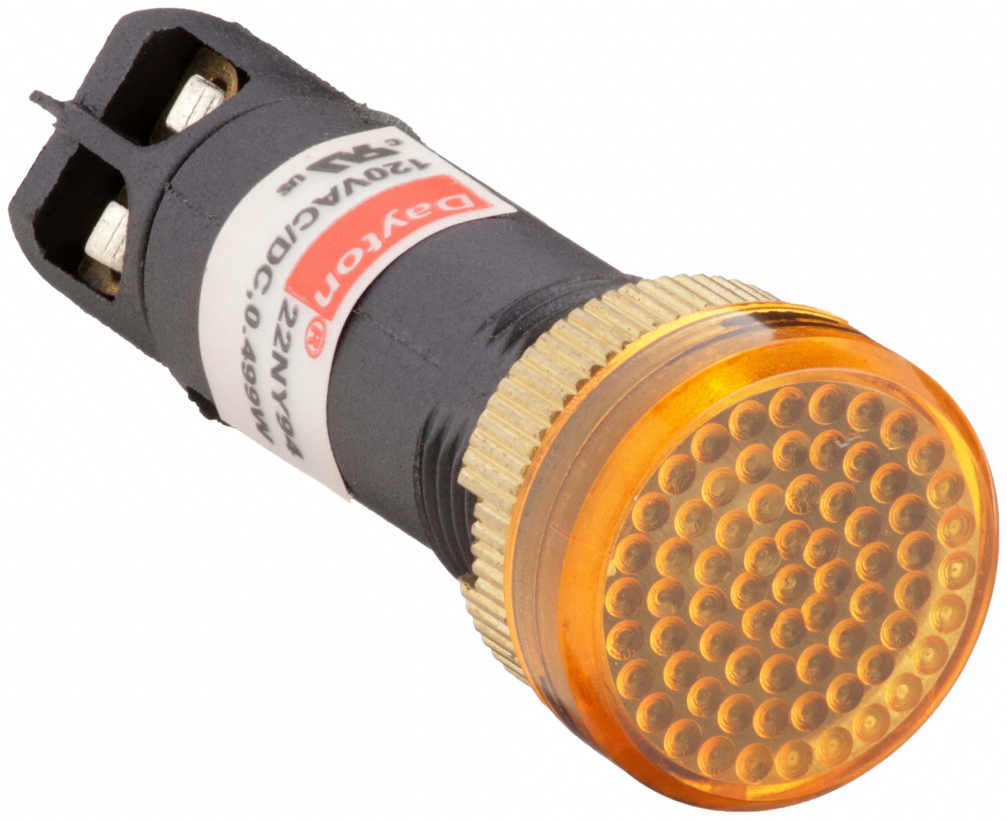 DAYTON, 12 mm Panel Mounting Hole Dia, LED, Raised Panel Light - 22NY94 ...