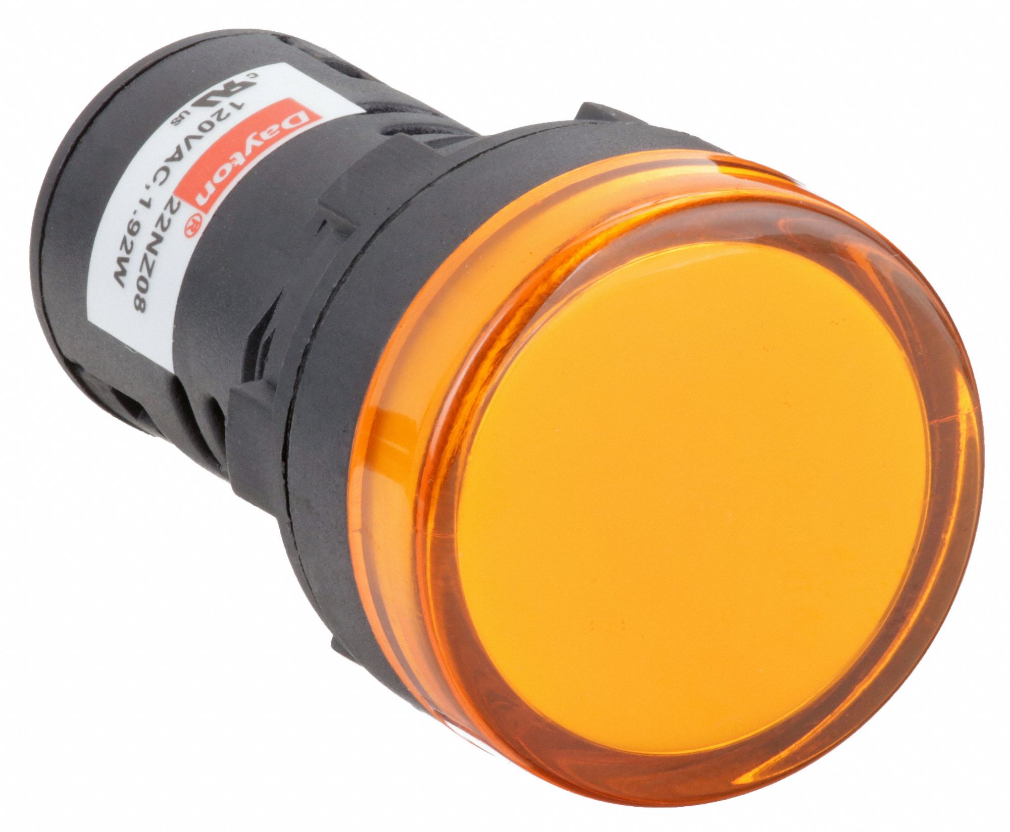 DAYTON, 22 mm Panel Mounting Hole Dia, LED, Raised Panel Light - 22NZ08 ...