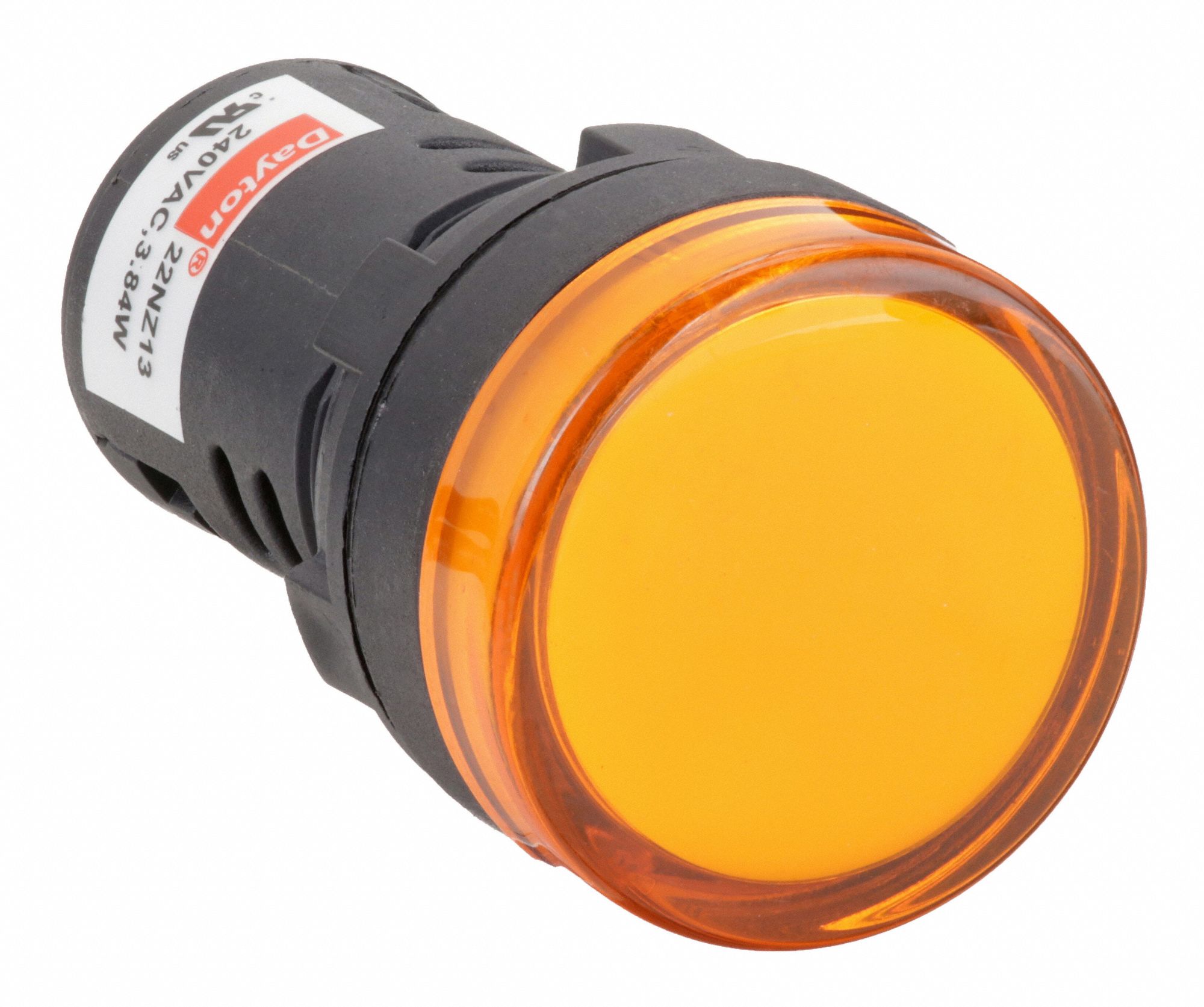 DAYTON, 22 mm Panel Mounting Hole Dia, LED, Raised Panel Light - 22NZ13 ...