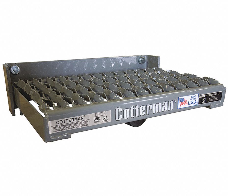 COTTERMAN Peldaño Manual Plegable ,10-3/4" An - 22P022 | FUS100A3C1P1 ...