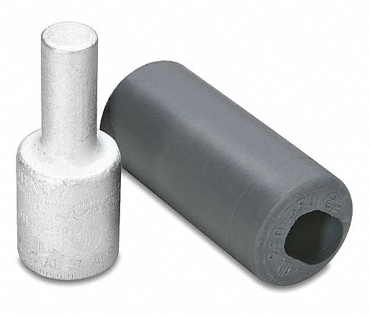 BURNDY Compression Adapter: Straight, 350 kcmil For Stranded Copper ...