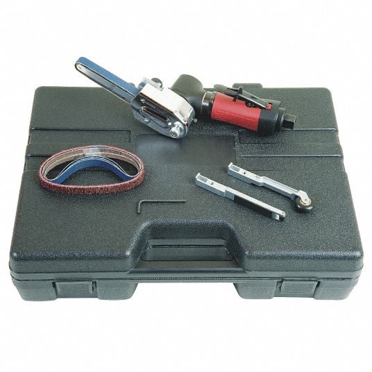 CHICAGO PNEUMATIC, 1/2 in Belt Wd, 12 in Belt Lg, Air Belt Sander Kit ...