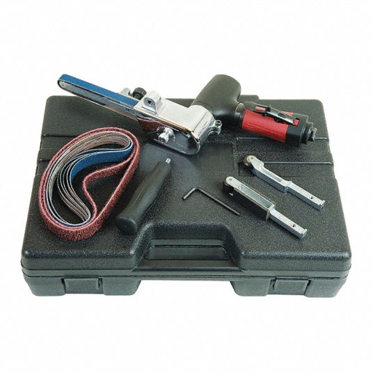 CHICAGO PNEUMATIC, 1/2 in Belt Wd, 18 in Belt Lg, Air Belt Sander Kit ...