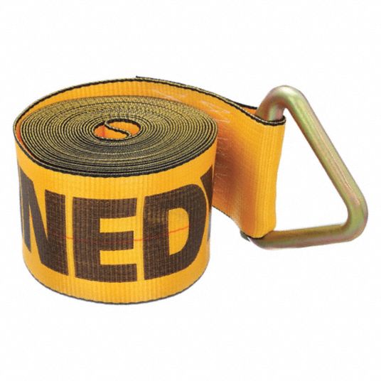 D-Ring, Gen Purpose Webbing, Winch Strap - 22P569|423010GRA - Grainger