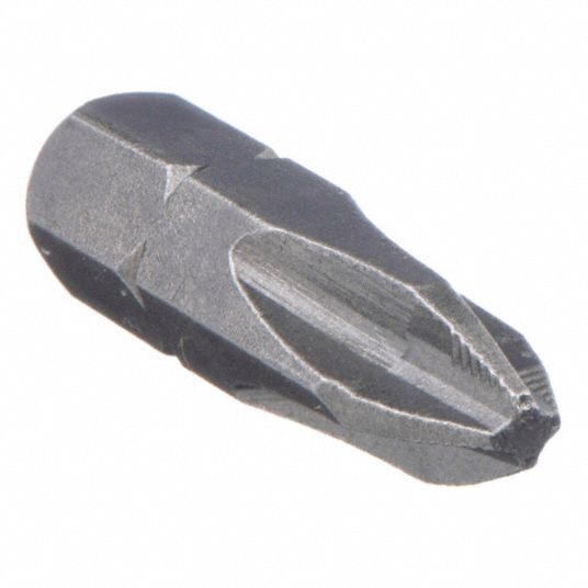 APEX, #2 Fastening Tool Tip Size, 1 in Overall Bit Lg, Insert Bit ...