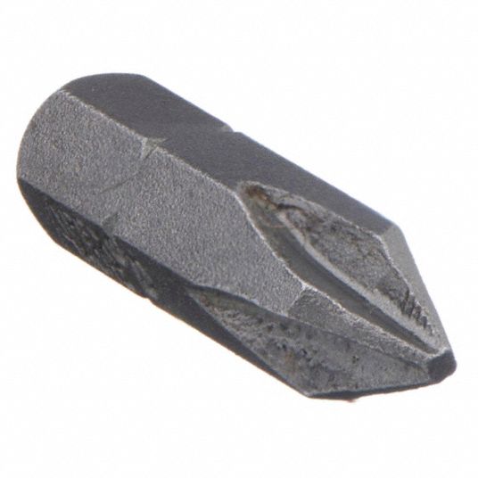 #1, Phillips ACR, Insert Bit, 1/4 in Hex Shank Size, PK 5 - Grainger
