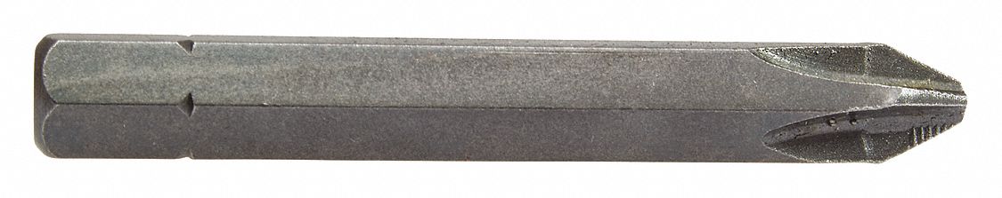 #2, Phillips ACR, Insert Bit, 1/4 in Hex Shank Size, PK 5 - Grainger