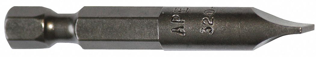 APEX, Power Bit, Slotted Head, Power Bit - 22PF52|320-1X-5PK - Grainger