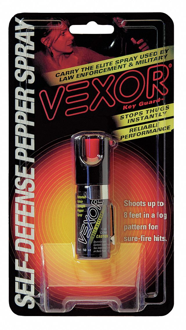 VEXOR, 25, 3.25 in Overall Ht (In.), Pepper Spray - 22PJ56|SD-105CRC ...