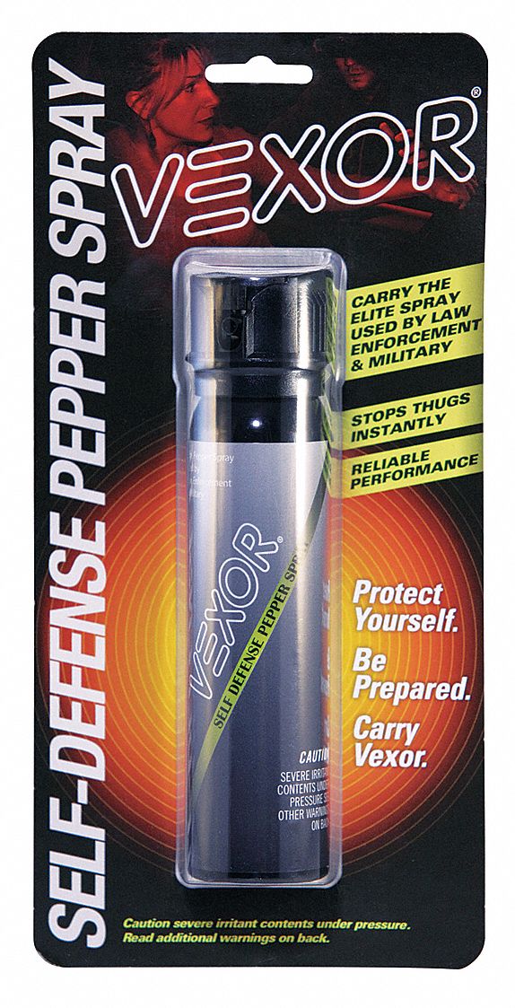 VEXOR, 25, 6.5 in Overall Ht (In.), Pepper Spray - 22PJ80|SD754FTC ...