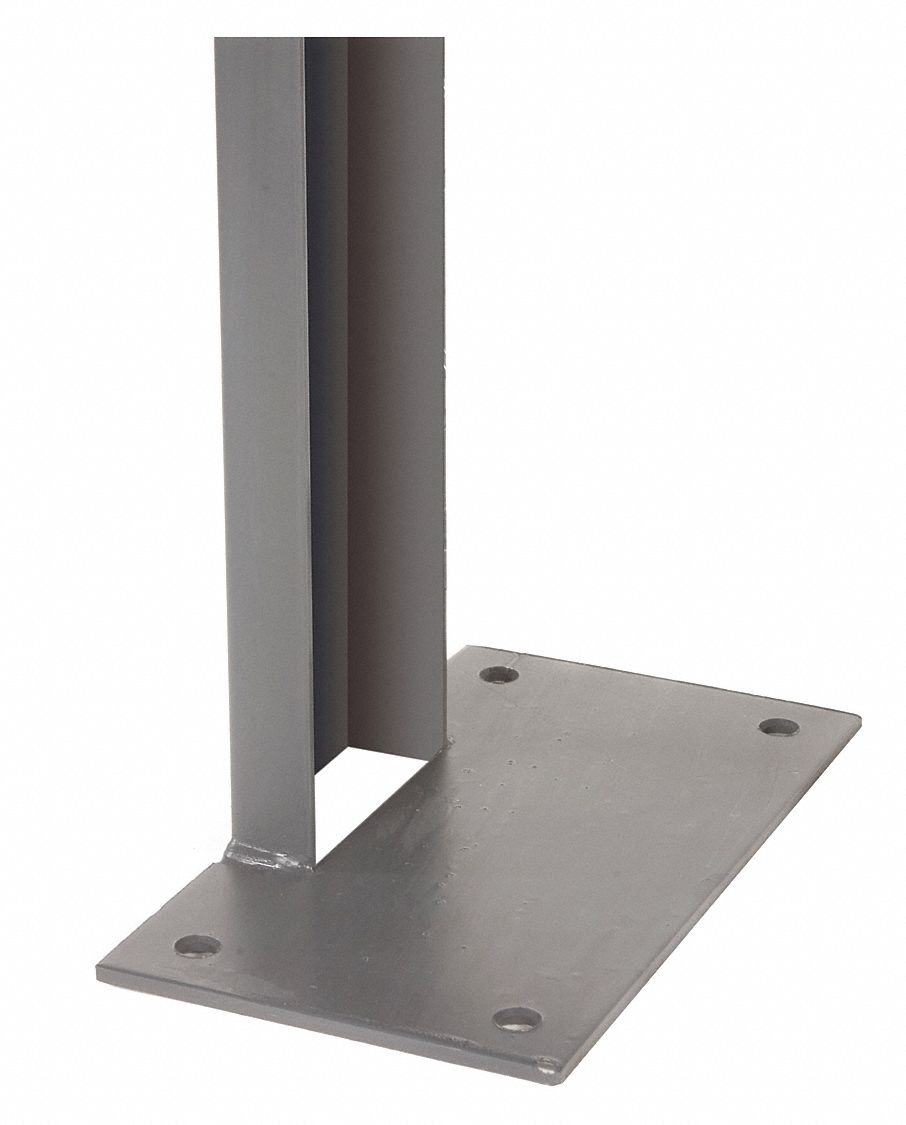 FOLDING GUARD, 7 ft H, Gray, Post - 22PW64|LP-7 - Grainger