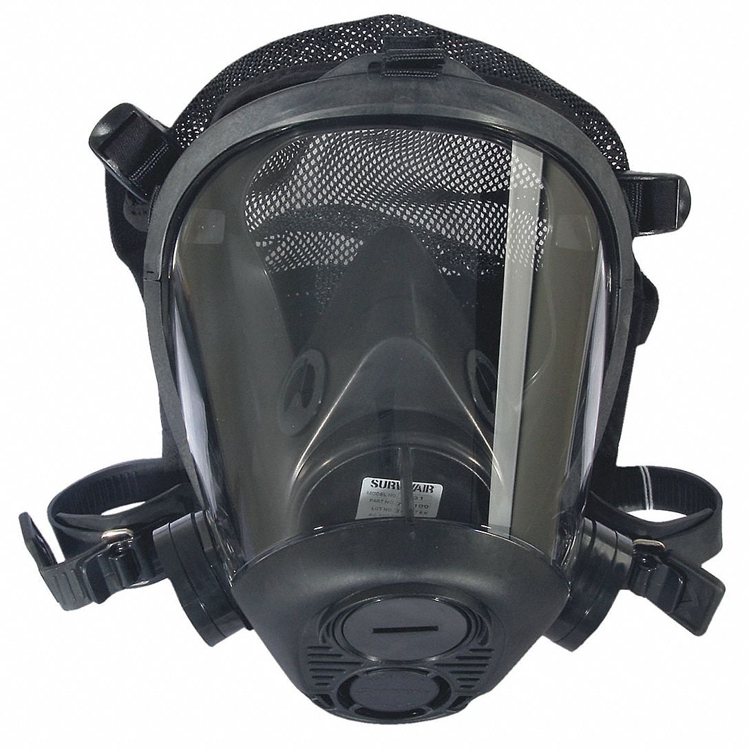 HONEYWELL NORTH, Survivair Opti-Fit, Silicone, Gas Mask - 22RP51|763100 ...
