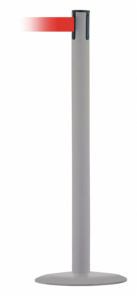 TENSABARRIER, Red, No Pattern, Barrier Post with Belt - 22RT83 ...