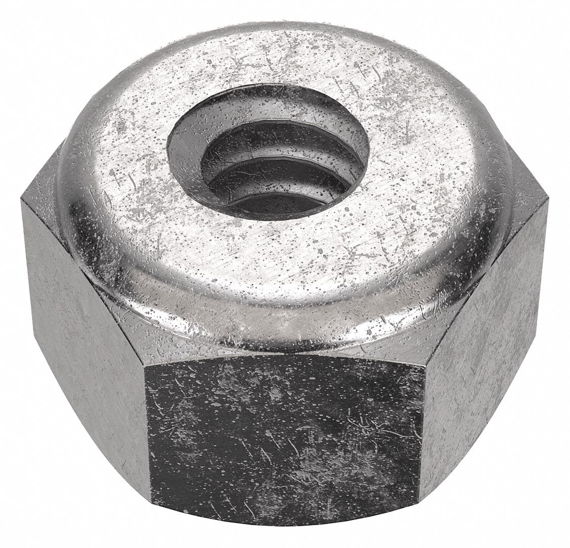 Nylon Insert, 3/8"-16 Thread Size, Lock Nut - 22RW38|U51730.037.0001 ...