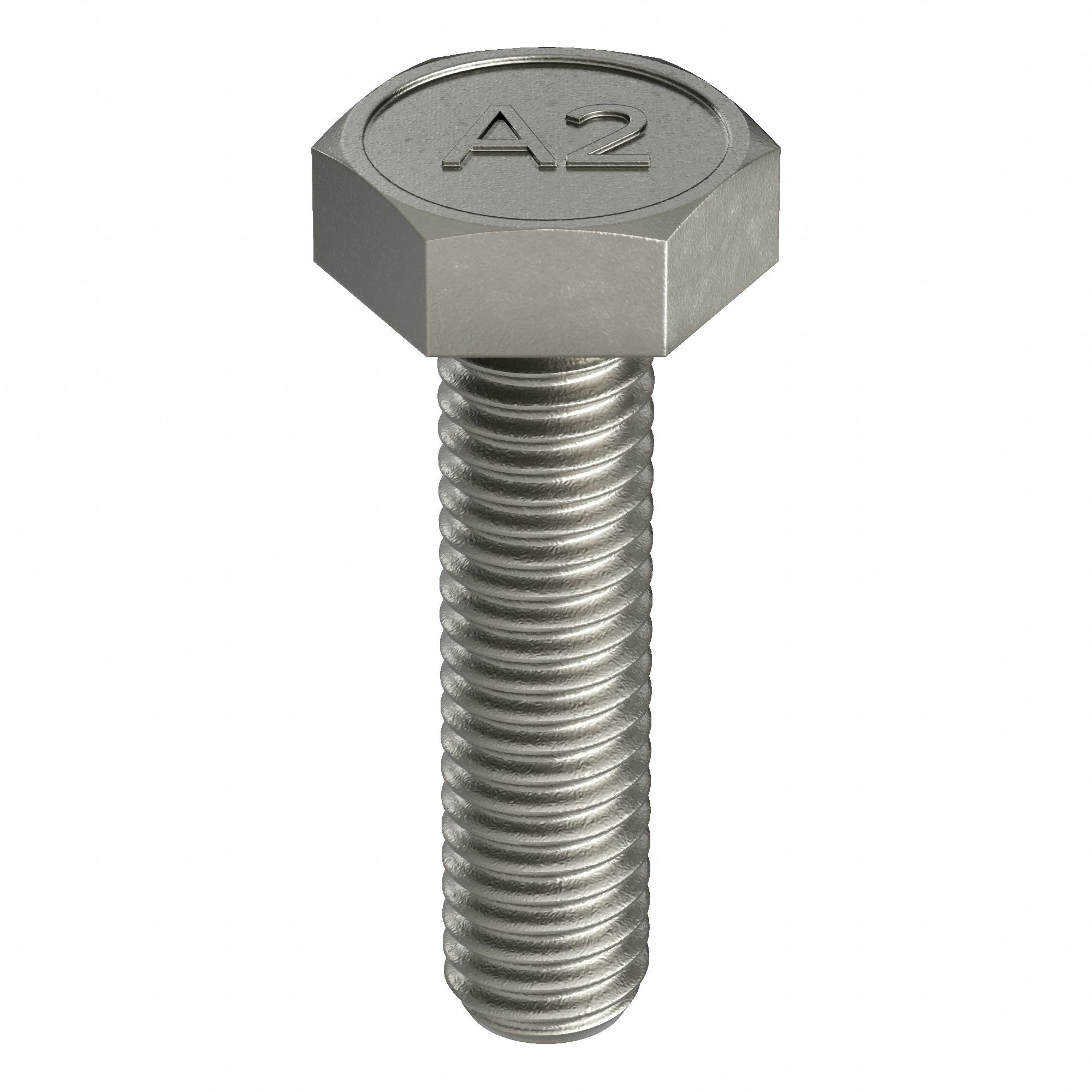APPROVED VENDOR Tornillo de Cabeza de Dado Hexagonal M5-0.80 A2 Longitud de 10mm, Acabado Sin ...