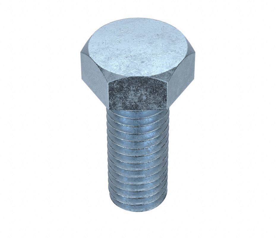 APPROVED VENDOR Tornillo de Cabeza de Dado Hexagonal 1/2"-13 Grado 5 Longitud de 1-1/4", Acabado ...