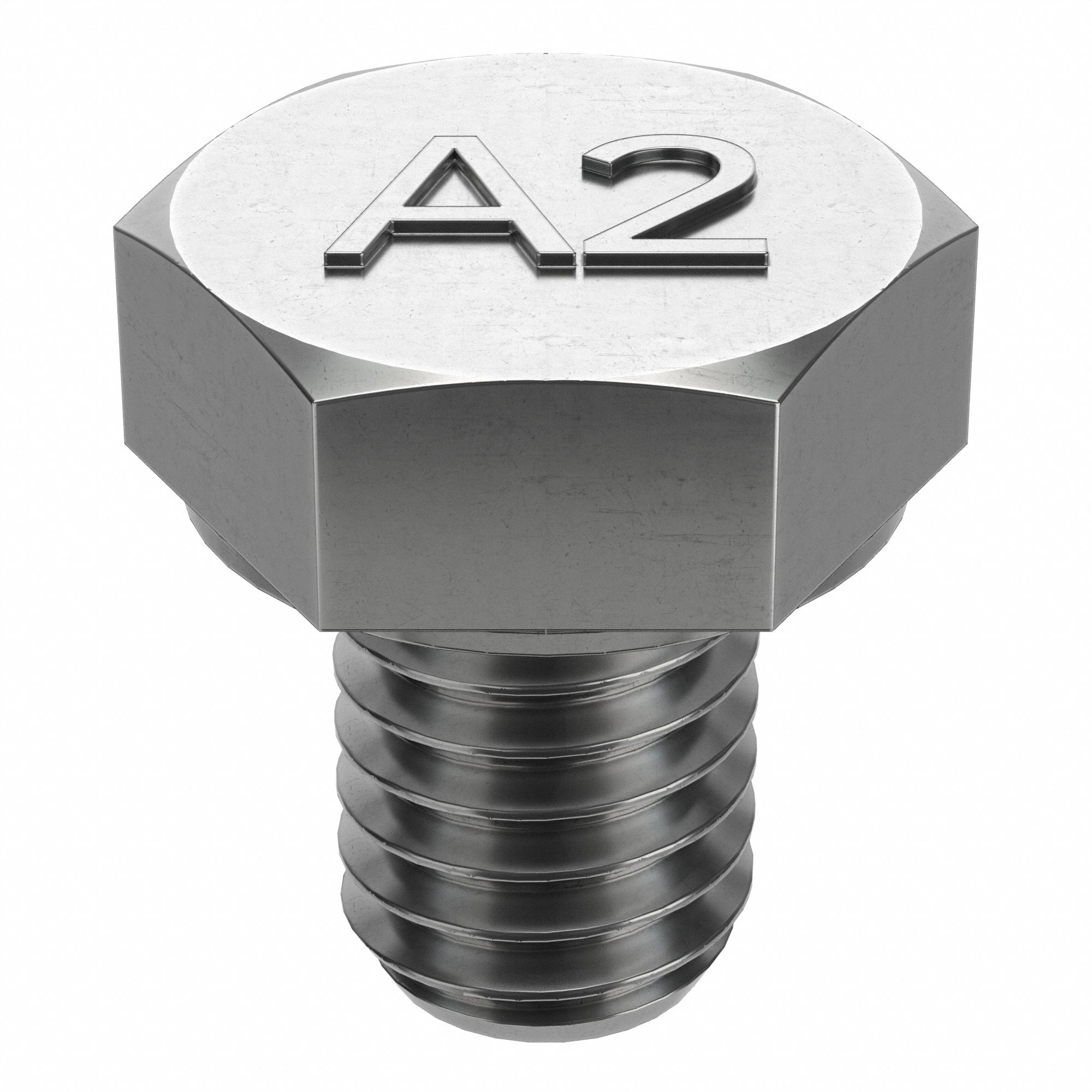 APPROVED VENDOR Tornillo de Cabeza de Dado Hexagonal M5-0.80 A2 Longitud de 6mm, Acabado Sin ...