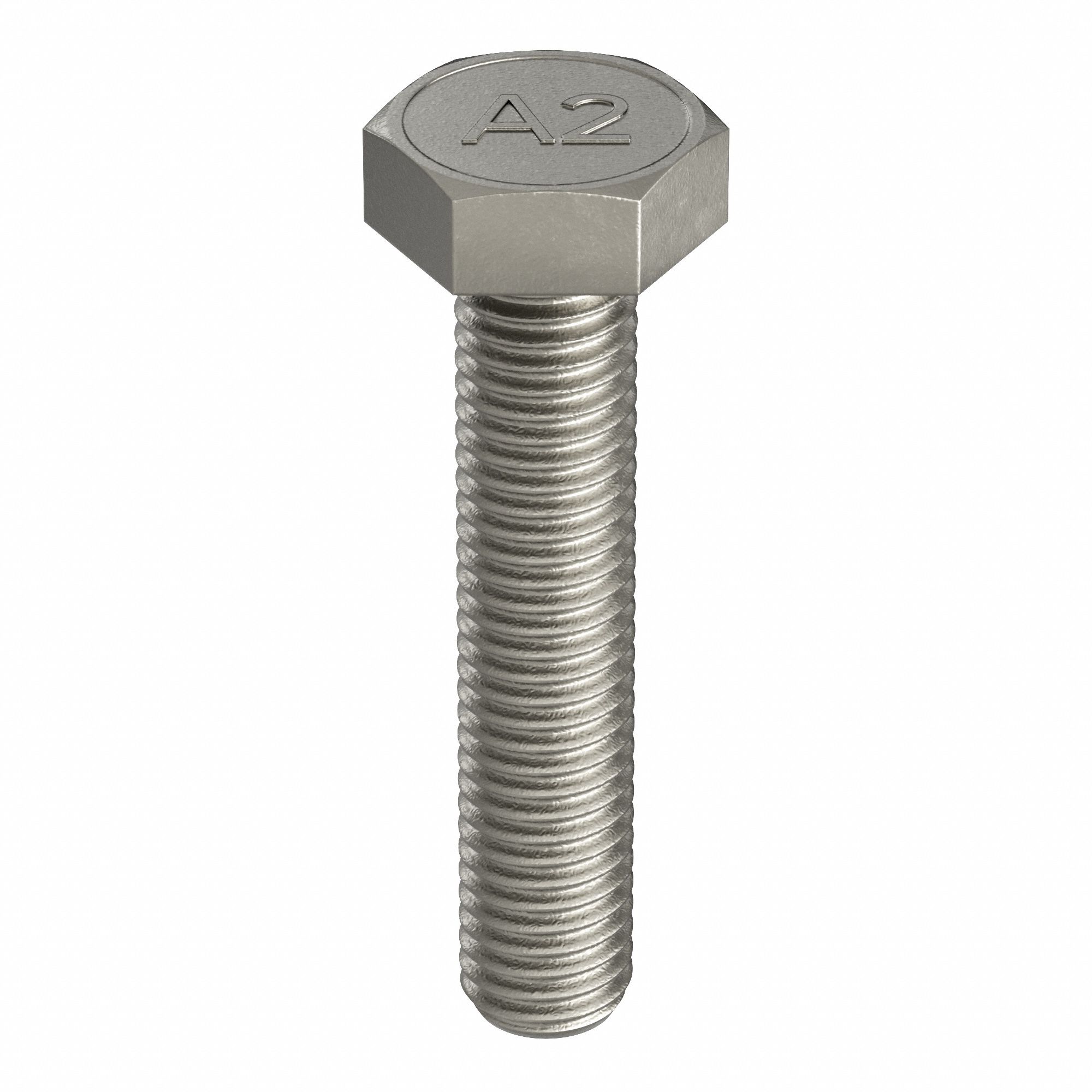 APPROVED VENDOR Tornillo de Cabeza de Dado Hexagonal M14-2.00 A2 Longitud de 50mm, Acabado Sin ...