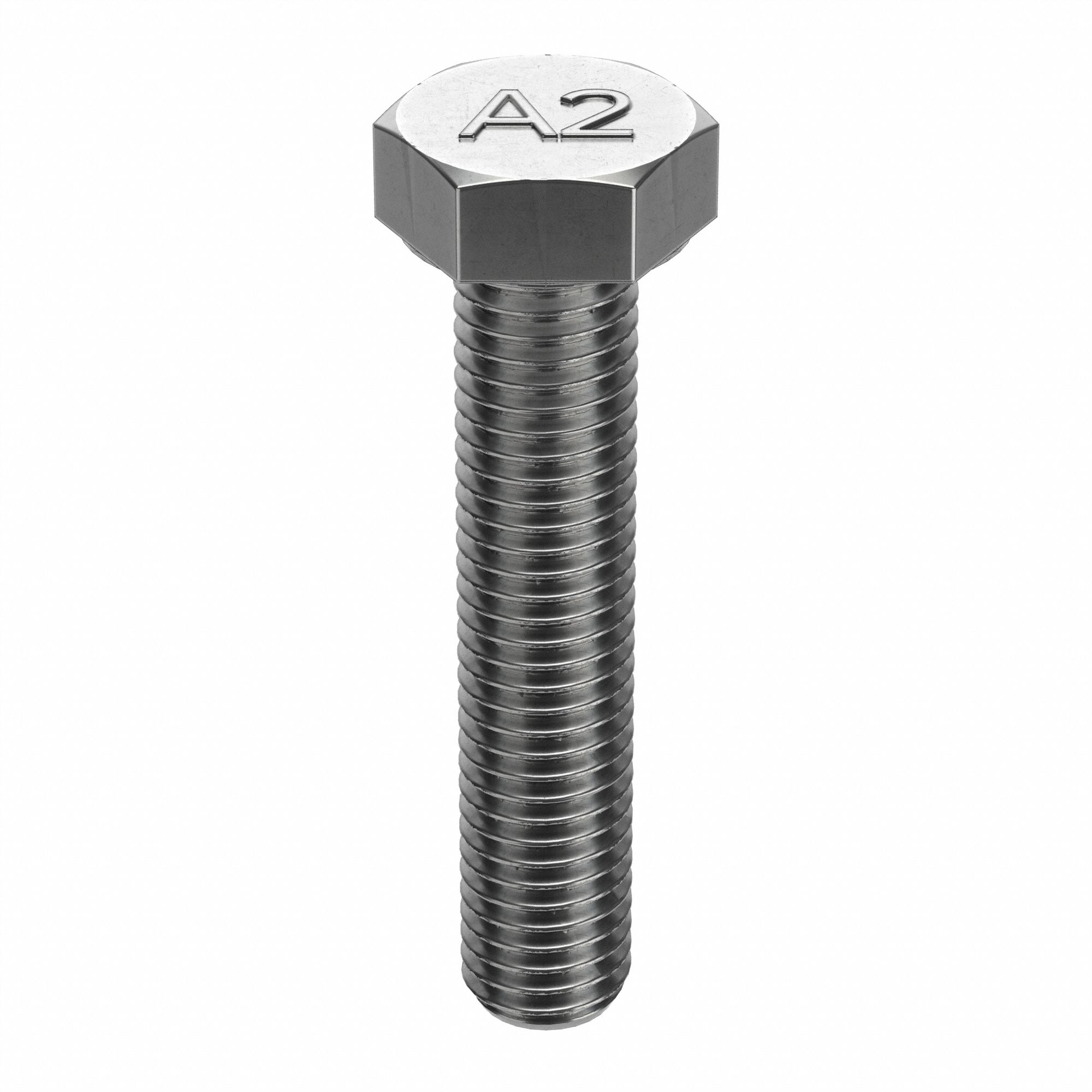 Stainless Steel, A2, Hex Head Cap Screw - 22TN90|M51010.100.0050 - Grainger
