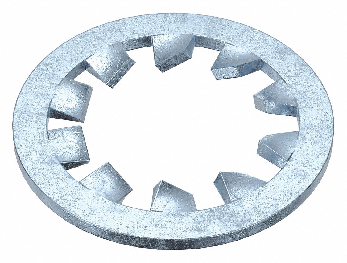 Case Hardened, Zinc Plated, Internal Tooth Lock Washer - 22UJ13|U37480 ...