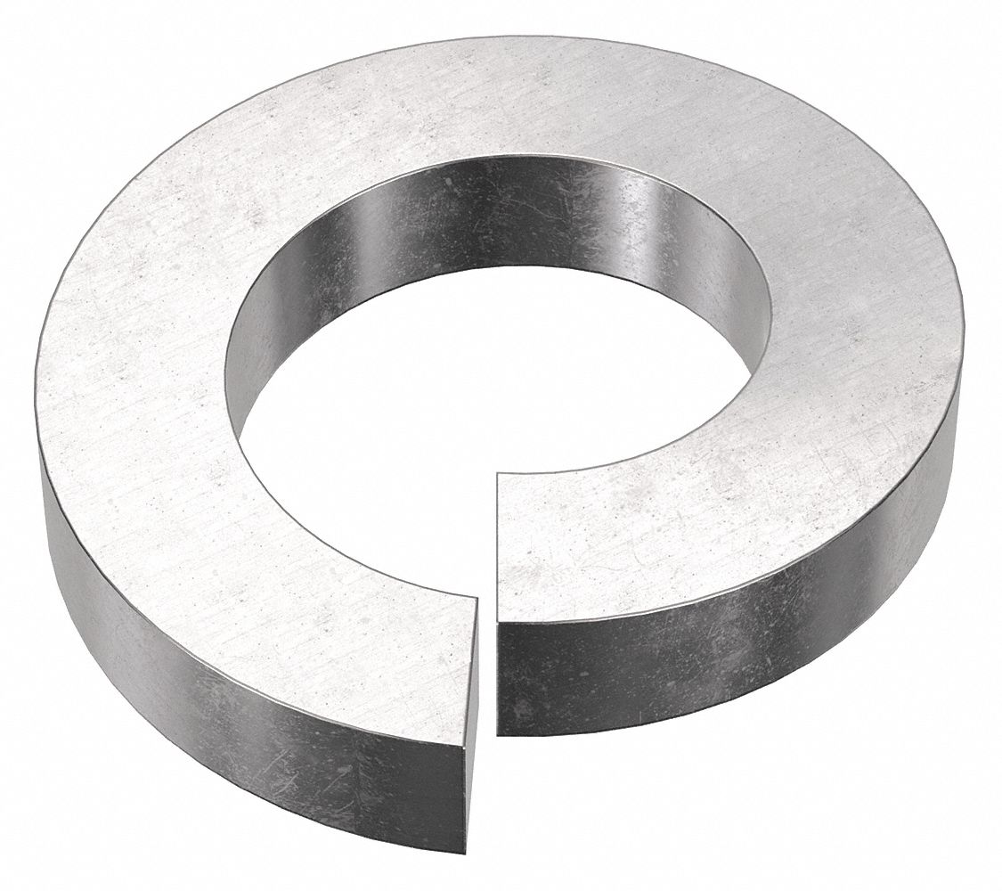 18-8, Stainless Steel, High Collar Split Lock Washer - 22UJ38|M51390 ...