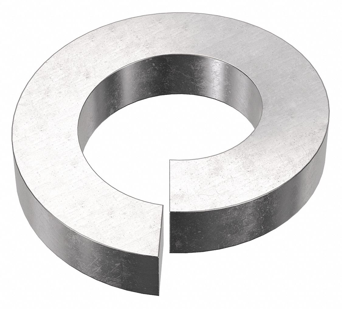 316, Stainless Steel, High Collar Split Lock Washer - 25DN47|M55390.050 ...