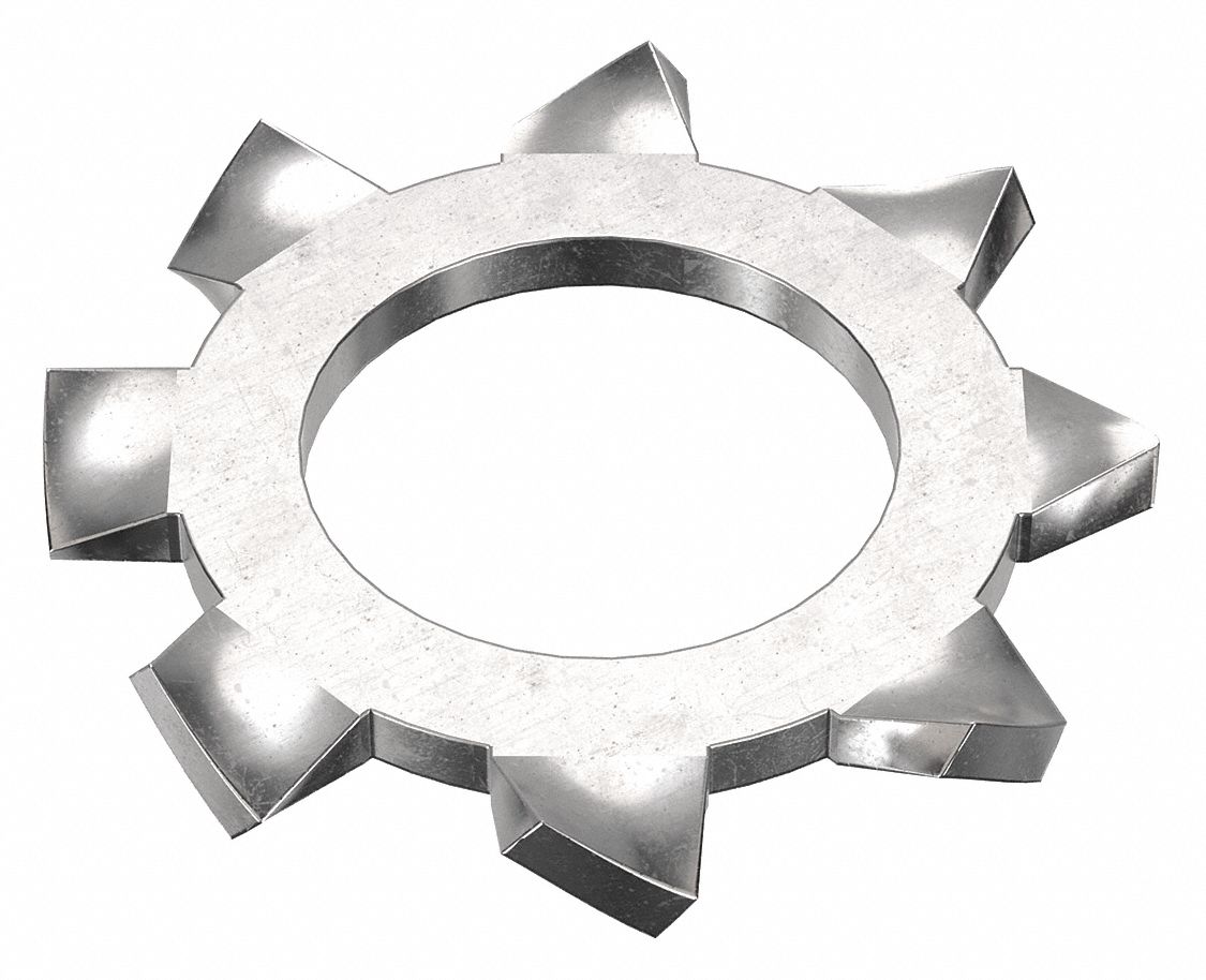 18-8, Stainless Steel, External Tooth Lock Washer - 22UK23|M51456.040. ...