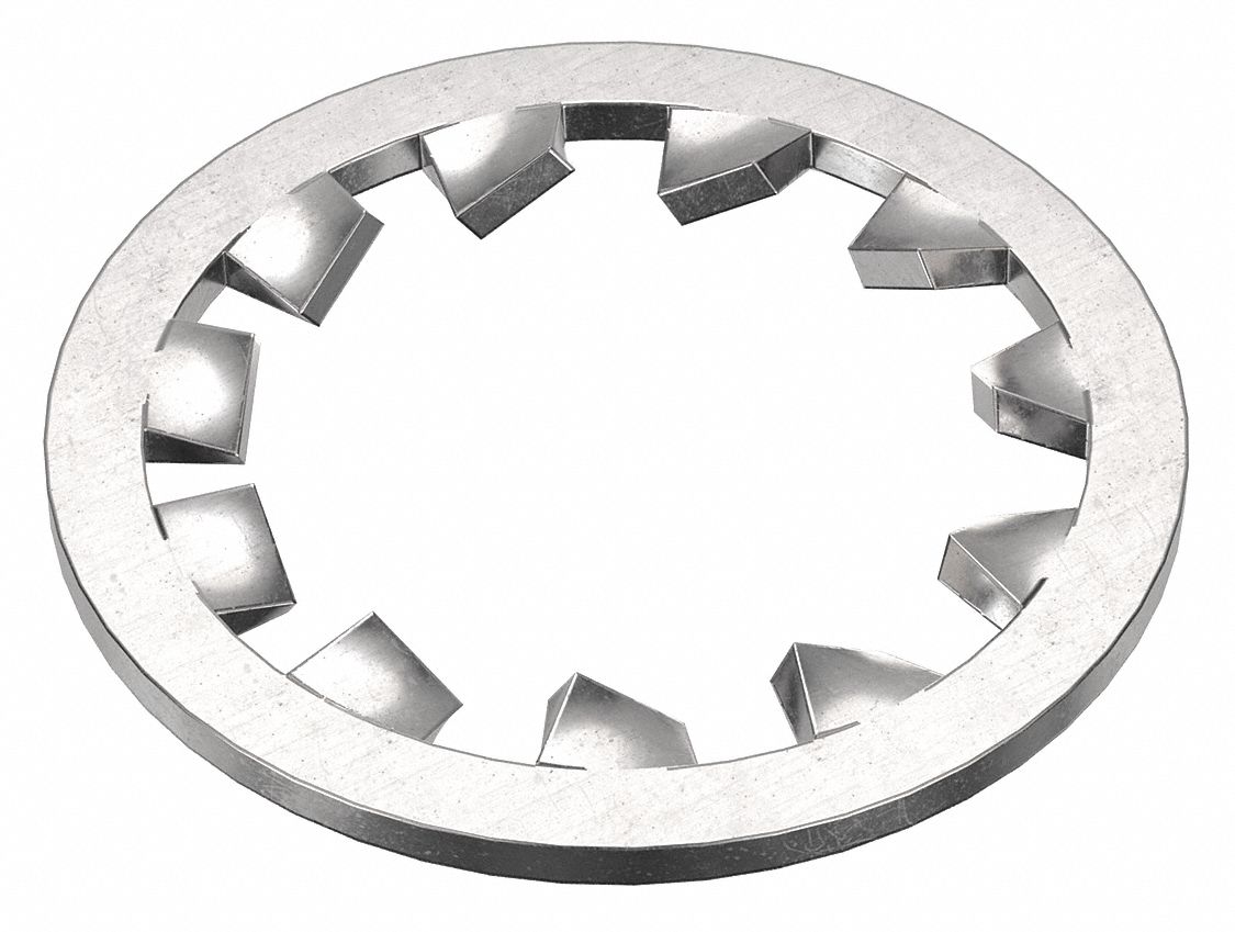 18-8, Stainless Steel, Internal Tooth Lock Washer - 22UK25|M51458.160. ...