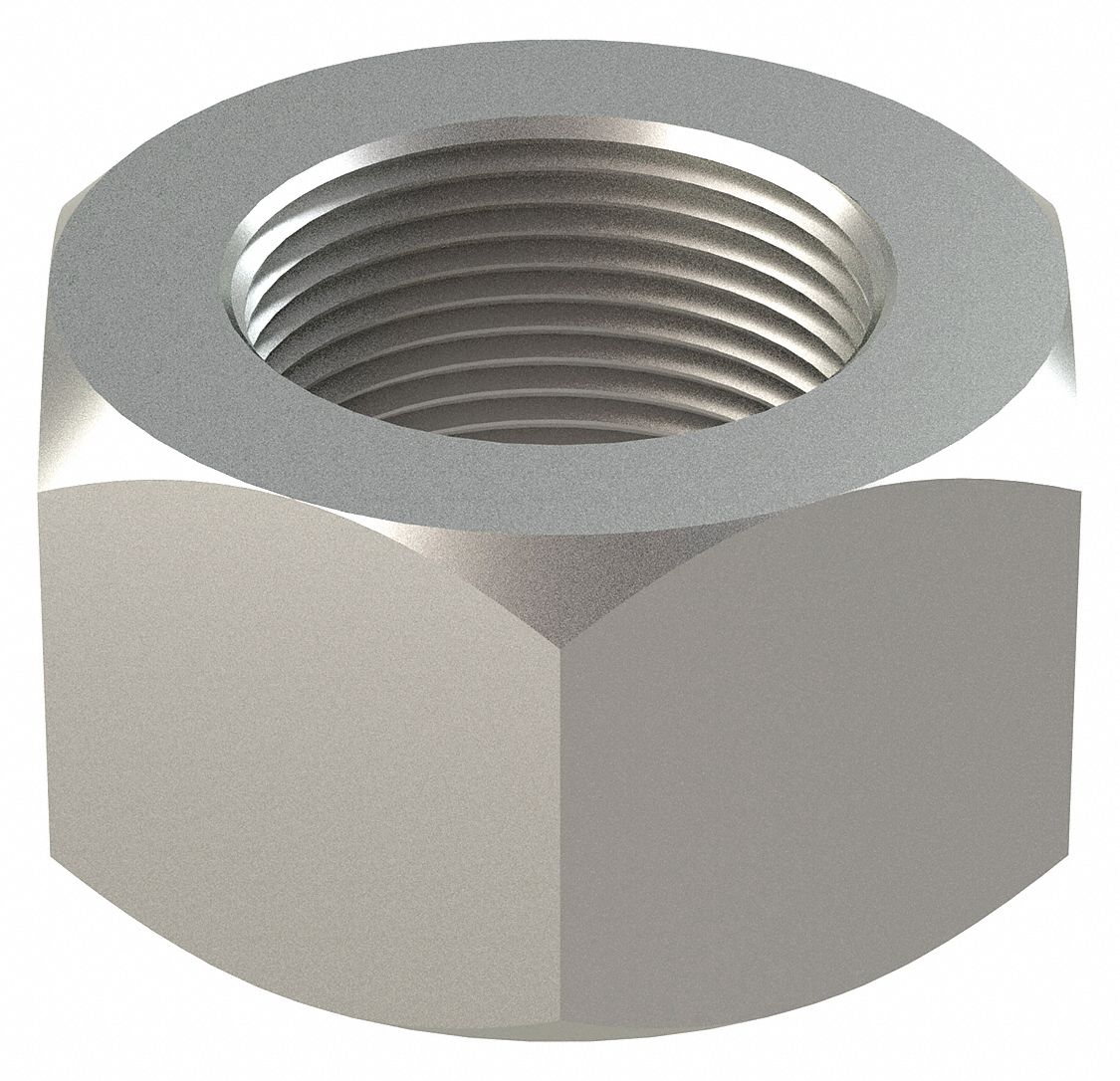 Std Hex, 1 1/2"-12 Thread, Hex Nut - 22UK51|U51160.150.0002 - Grainger