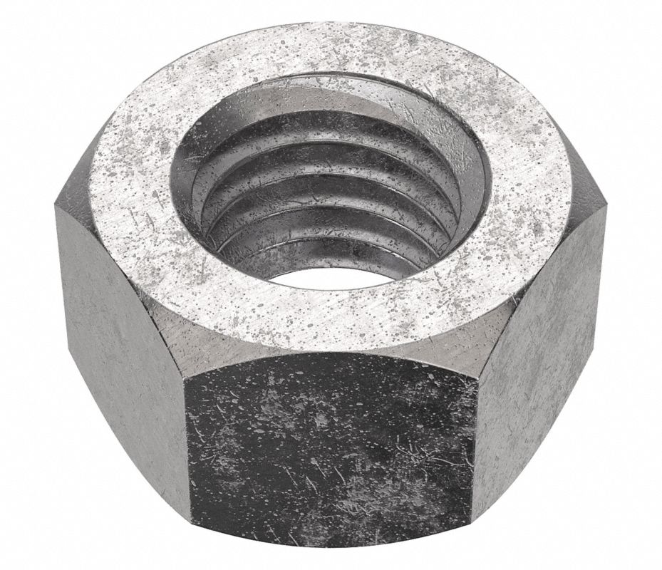 APPROVED VENDOR Tuerca Hexagonal 3/8"-16 , Sin Acabado , 316 , Acero Inoxidable , Derecha , ASME ...