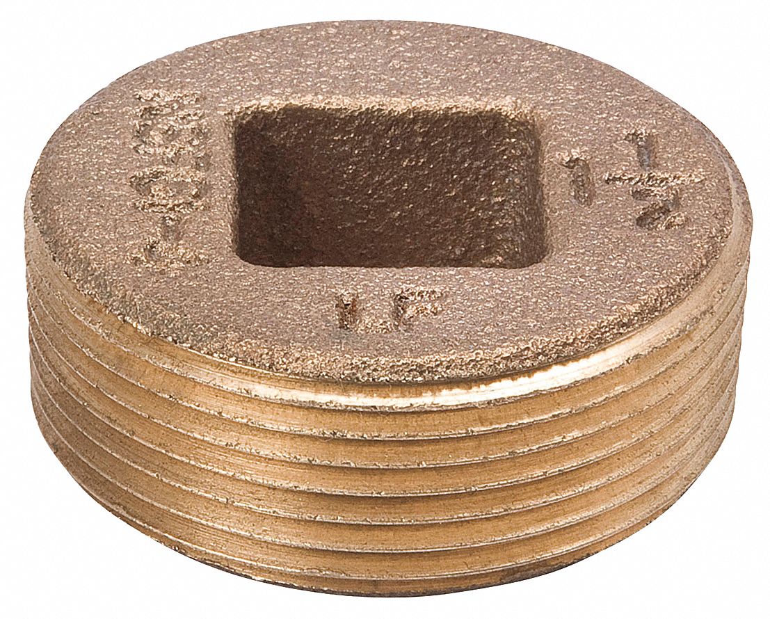 GRAINGER APPROVED Brass Countersink Plug, MNPT, 2 in Pipe Size, 1 EA ... GRAINGER APPROVED Brass Countersink Plug, MNPT, 2 in Pipe Size, 1 EA ...