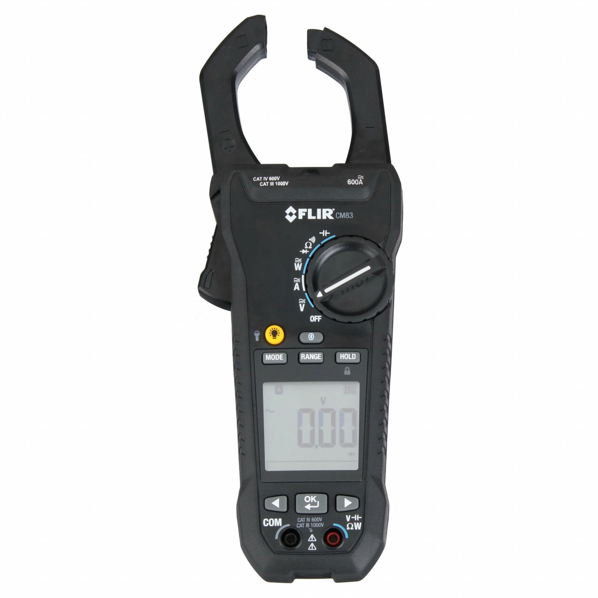 FLIR, CAT III 1000V/CAT IV 600V, 599.9 A Max. AC Current, Clamp-On ...