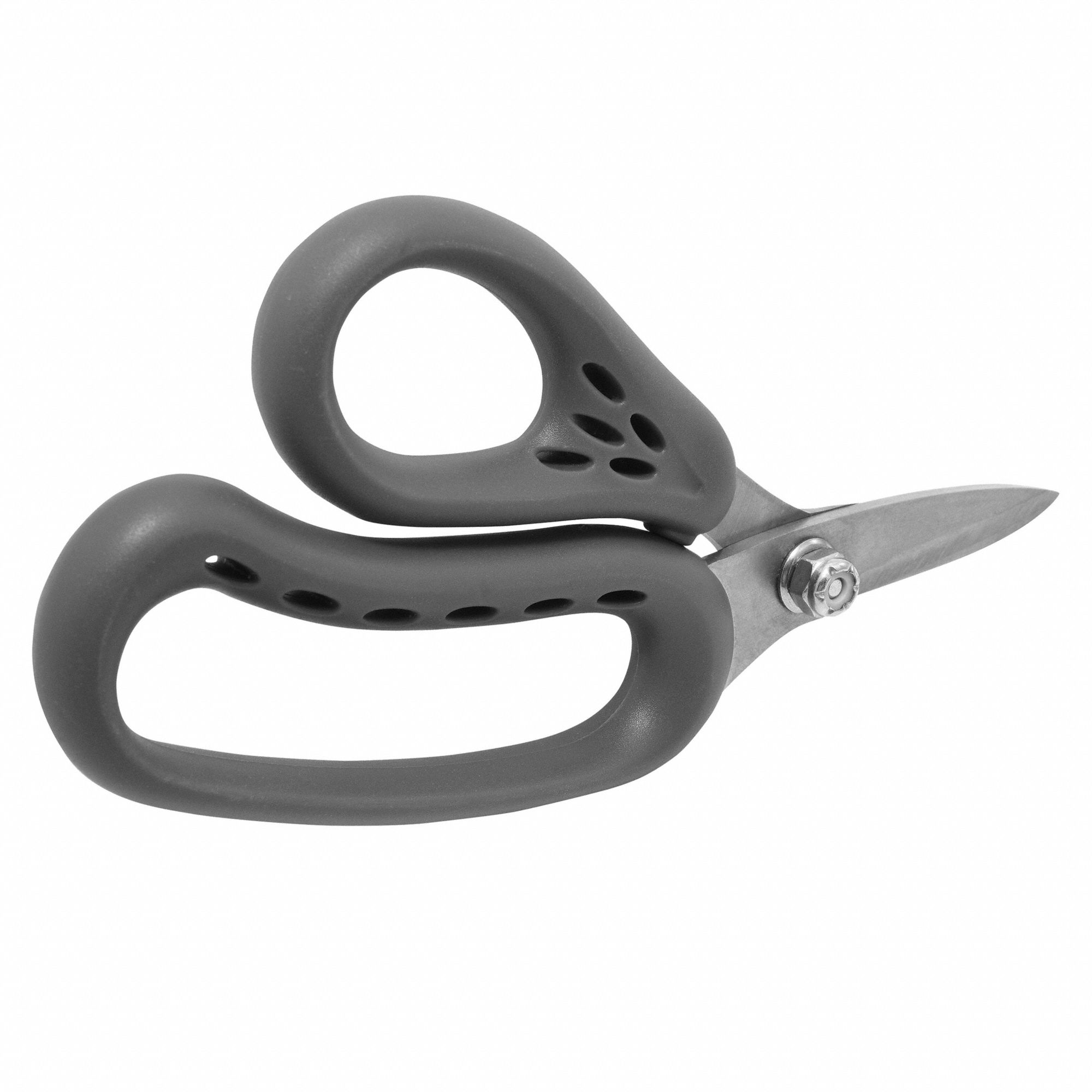 CLAUSS Shears: Ambidextrous, 7 in Overall Lg, Straight, Titanium Bonded ...