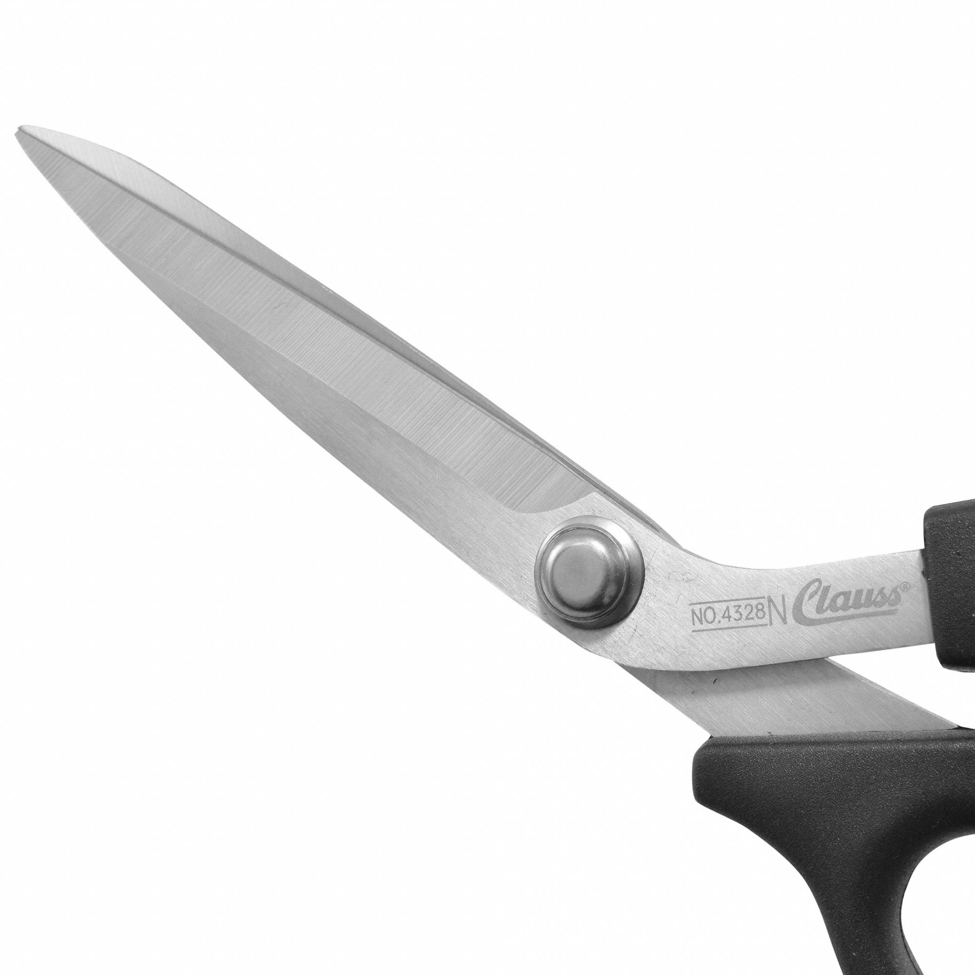 CLAUSS Shears: Ambidextrous, 8 in Overall Lg, Straight, Stainless Steel ...