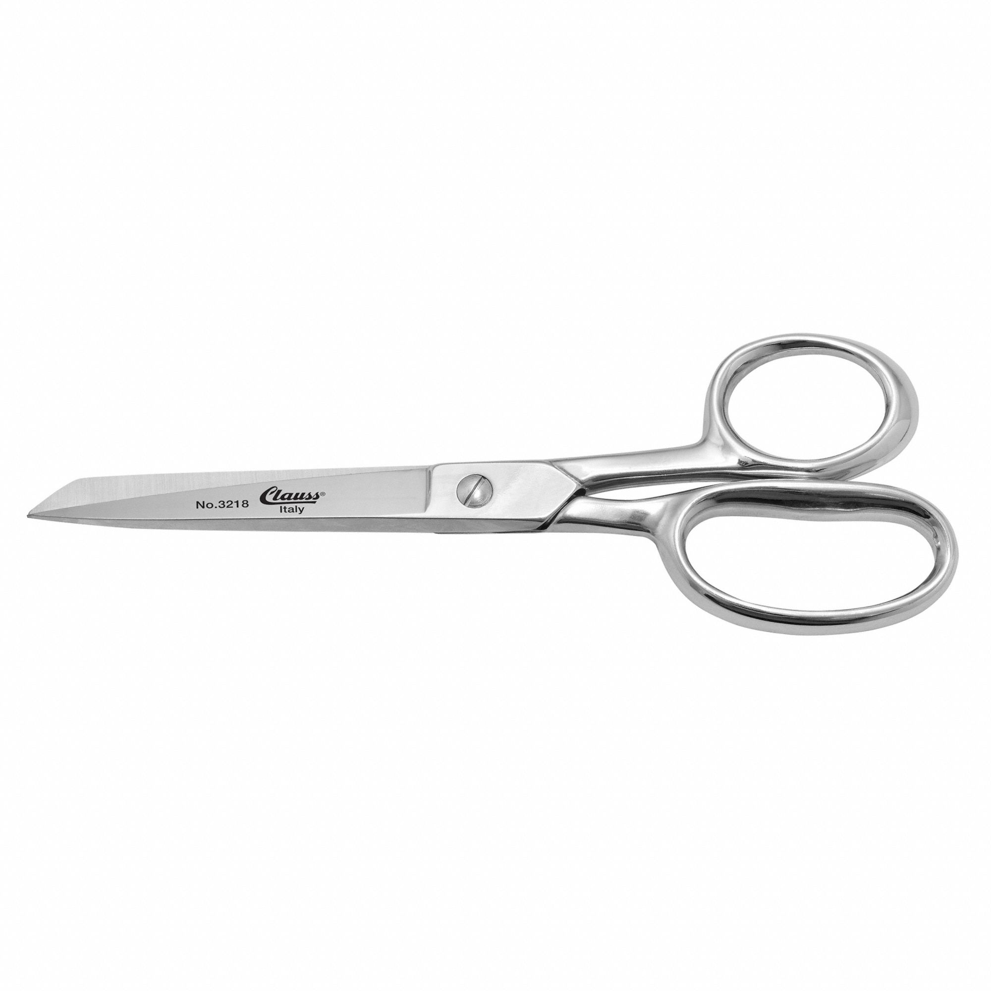 CLAUSS Shears: Right-Hand, 8 in Overall Lg, Straight, Steel, Pointed ...