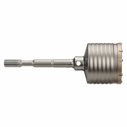 MILWAUKEE Core Center Bit: 3 in Max Drilling Dp, 11 3/8 in Overall Lg ...