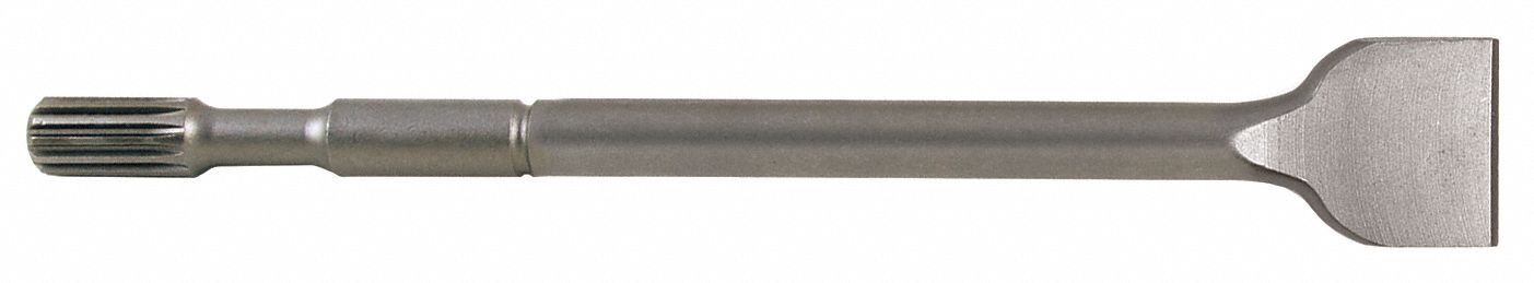 Scaling Chisel,Spline,L 12 In.,W 2 In. - Grainger
